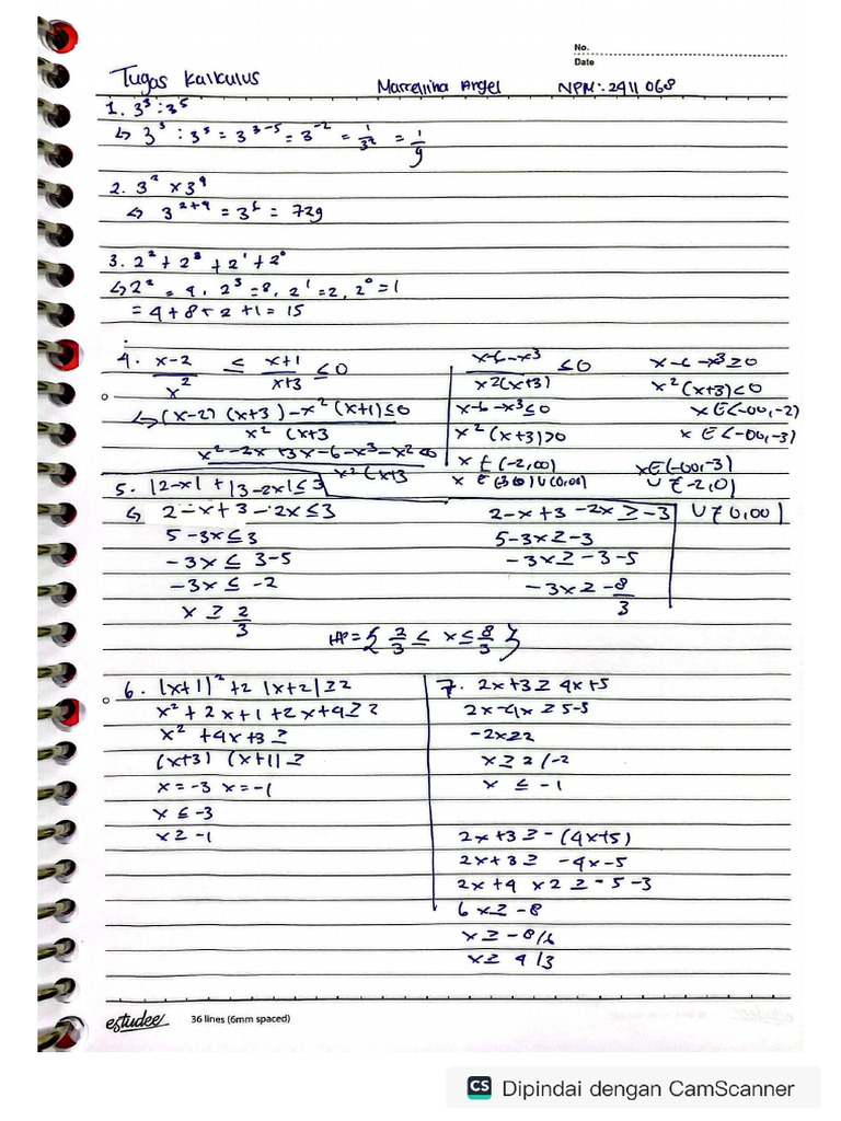 Tugas Kalkulus Dasar | PDF