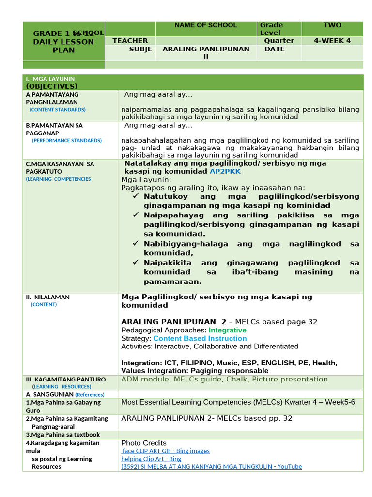 COT AP2 Q4-W4 (TINAGALOG) withANNOTATIONS | PDF