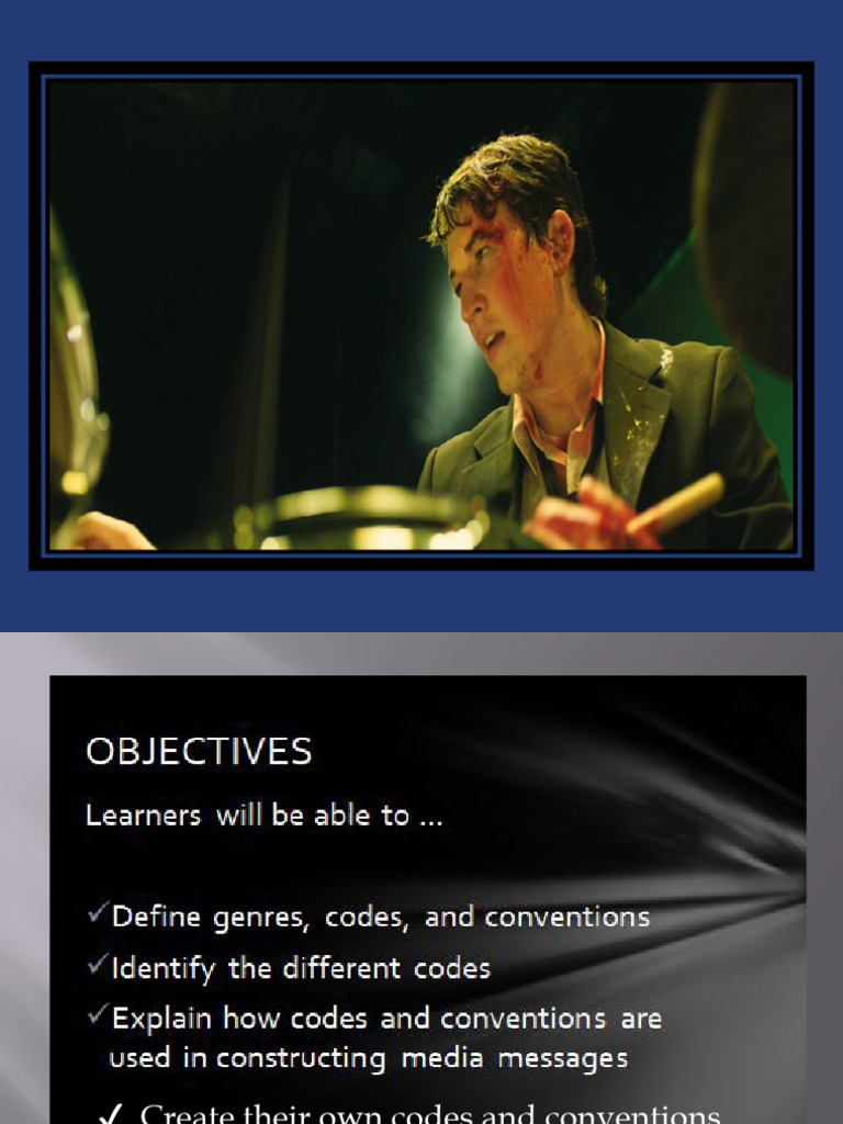 Codes and Conventions Lesson 6 Mil | PDF | Cinematography | Narrative