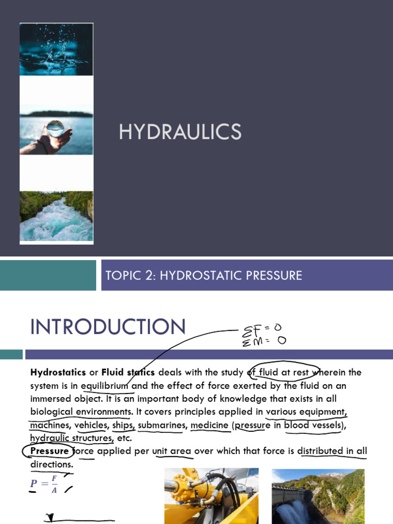 Hydrostatic Pressure Basics | PDF | Pressure | Pressure Measurement