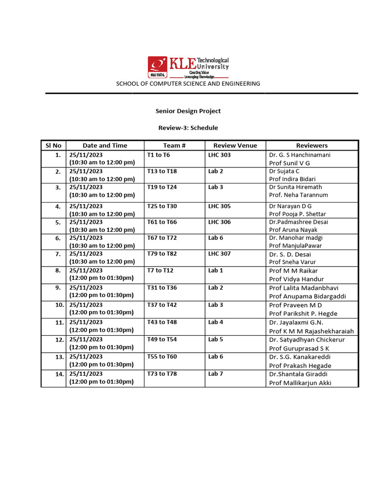 SDP Review 3 Schedule and Guidelines | PDF | Computer Science