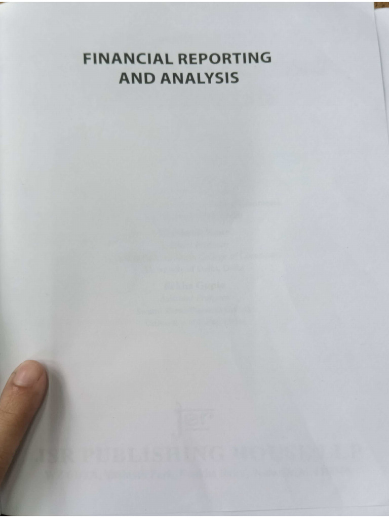 Financial Reporting and Analysis | PDF