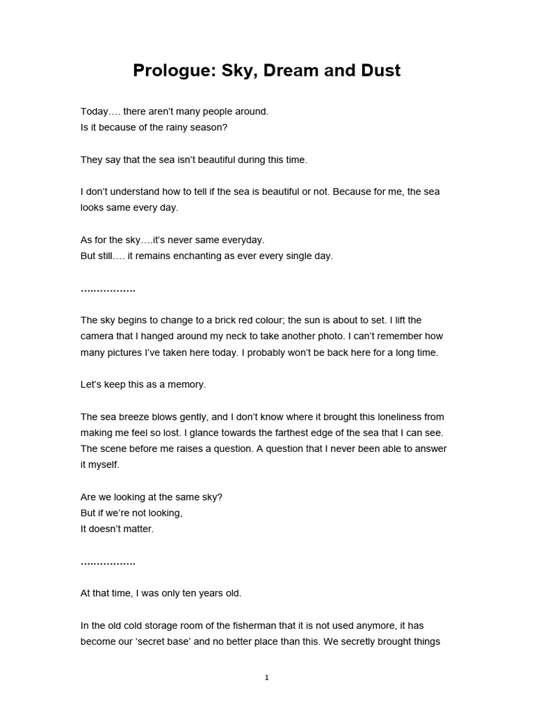 South Beside The Sky ENG TRANS | PDF | Traffic