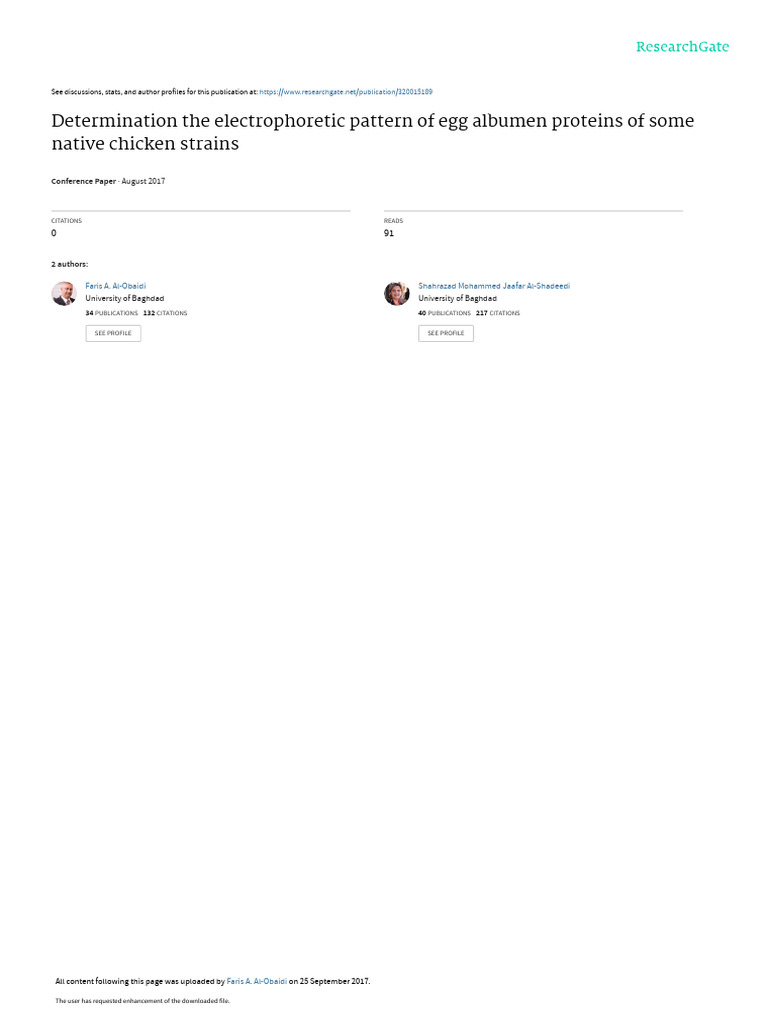 Determination-the-electrophoretic-pattern-of-egg-albumen-proteins-of ...