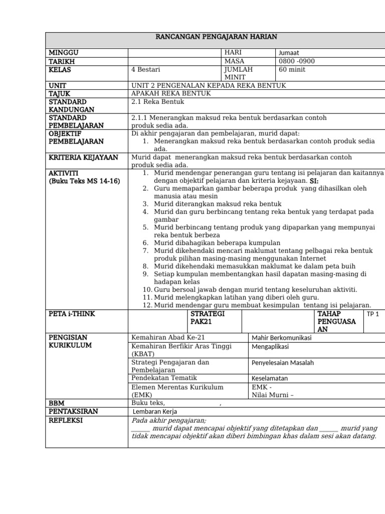 UNIT 2 PENGENALAN KEPADA REKA BENTUK | PDF