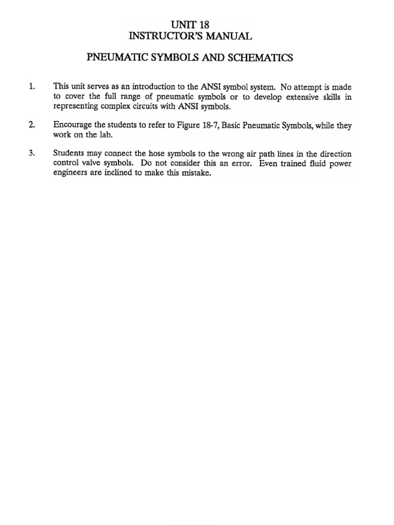 Pneumatic Symbols | PDF | Valve | Actuator