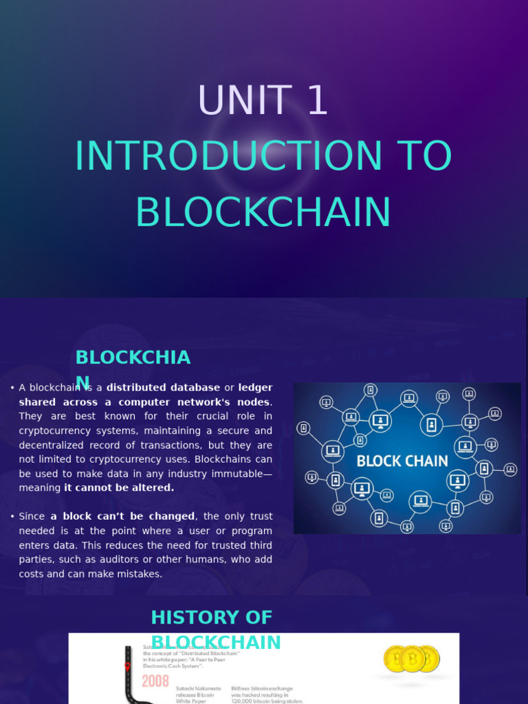 UNIT-I | PDF | Bitcoin | Computing