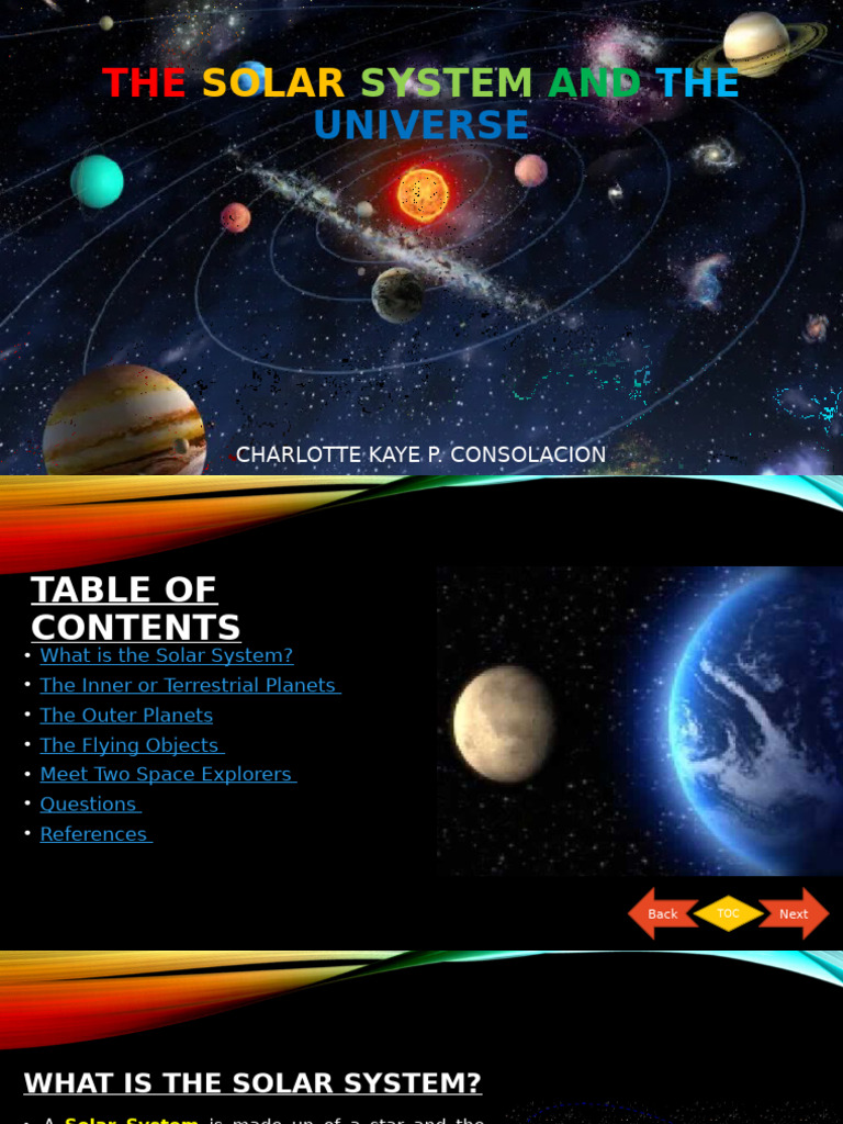 The Solar System and The Universe | PDF | Planets | Solar System