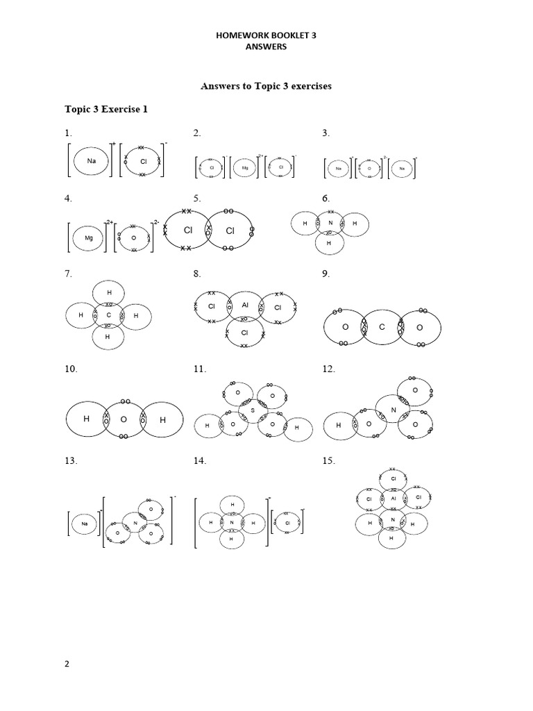 Topic 3 Homework Answers Guide | PDF | Physical Sciences | Scientific ...