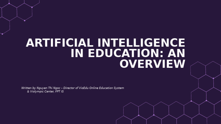 AI in Education: An Overview | PDF