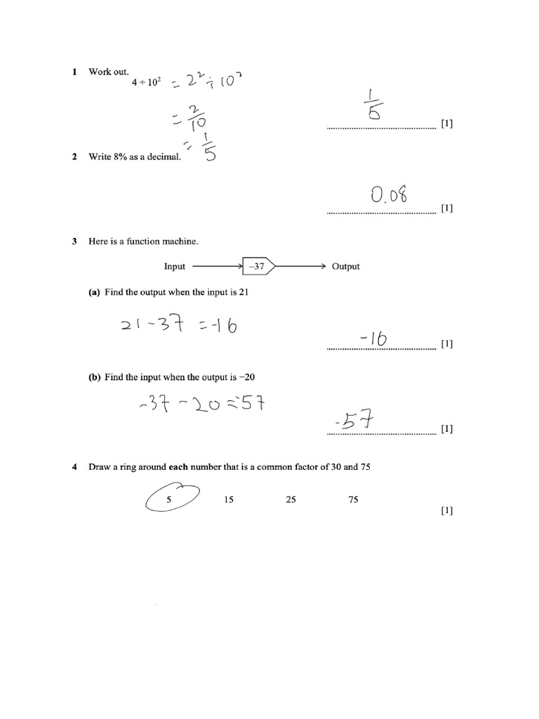 Year 7 Assessment | PDF