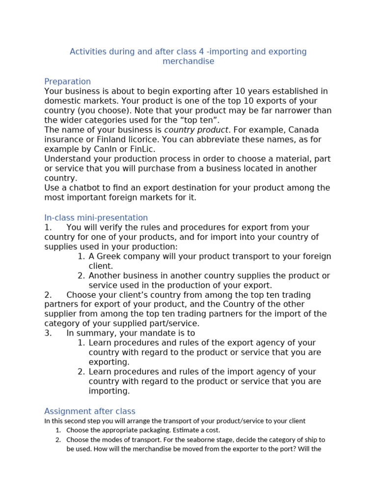 Exporting and Importing Essentials Guide | PDF | Exports ...