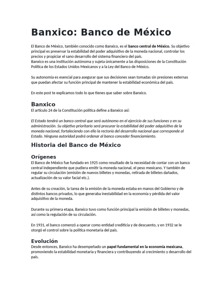 Banxico 7 | PDF | Comercio | Sector privado