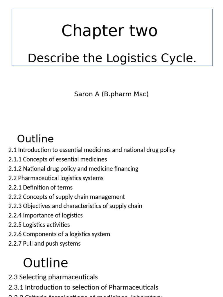 Describe The Logistics Cycle | PDF | Logistics | Procurement
