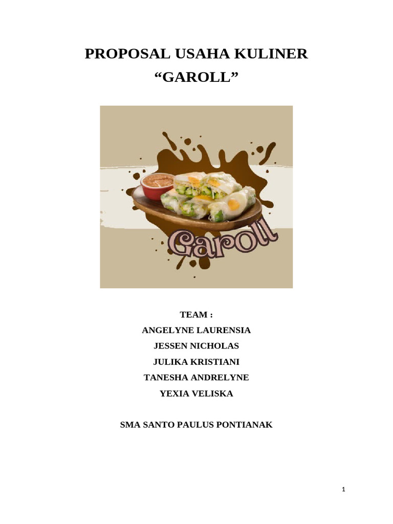 Dokumen Proposal Salinan | PDF