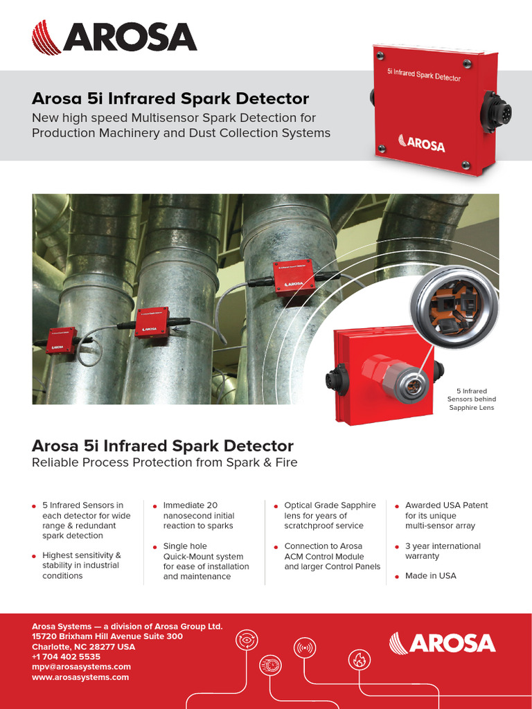 Arosa 5i Spark Detector A4 Low Res | PDF | Sensor | Infrared