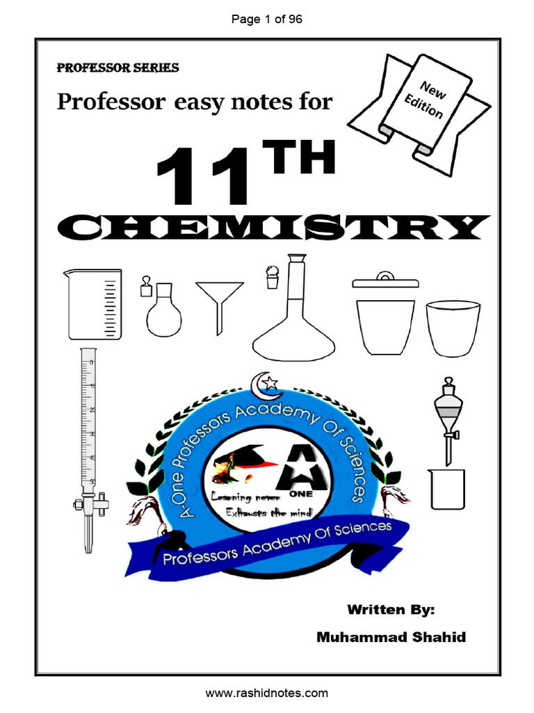 Handmade Chemistry Project Cover | PDF