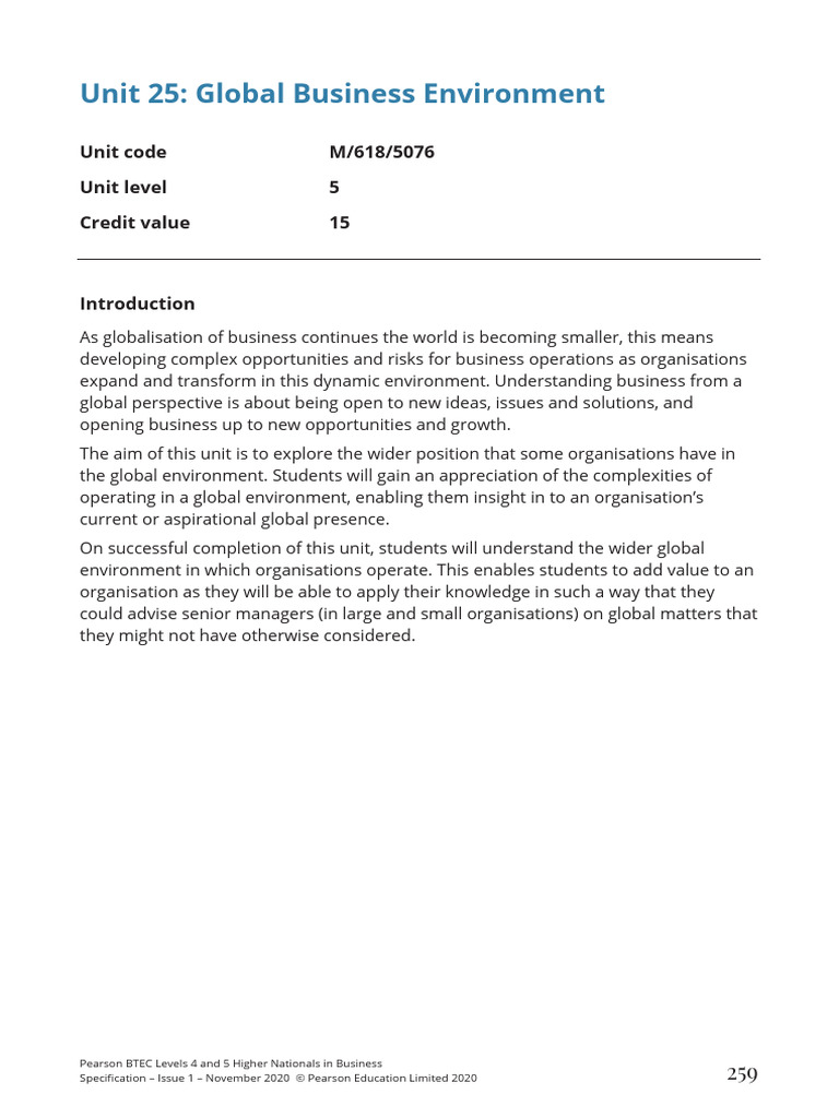 Global Business Environment Overview | PDF | Globalization | Innovation