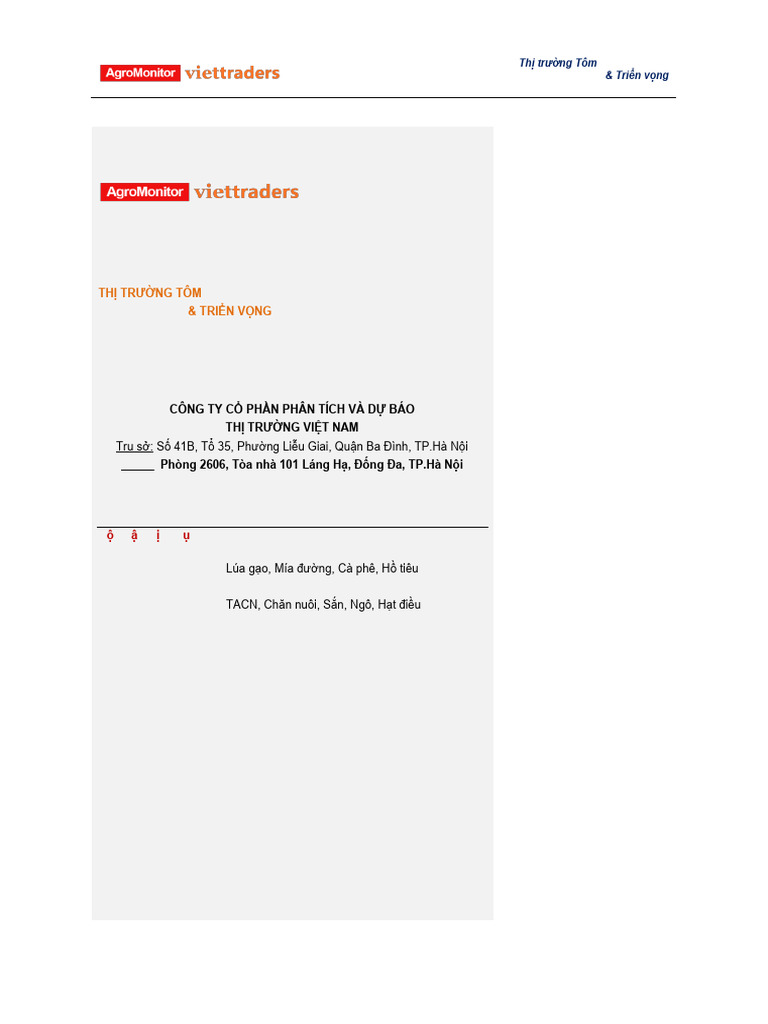 Báo cáo tháng-Tôm-T10.2023.final | PDF