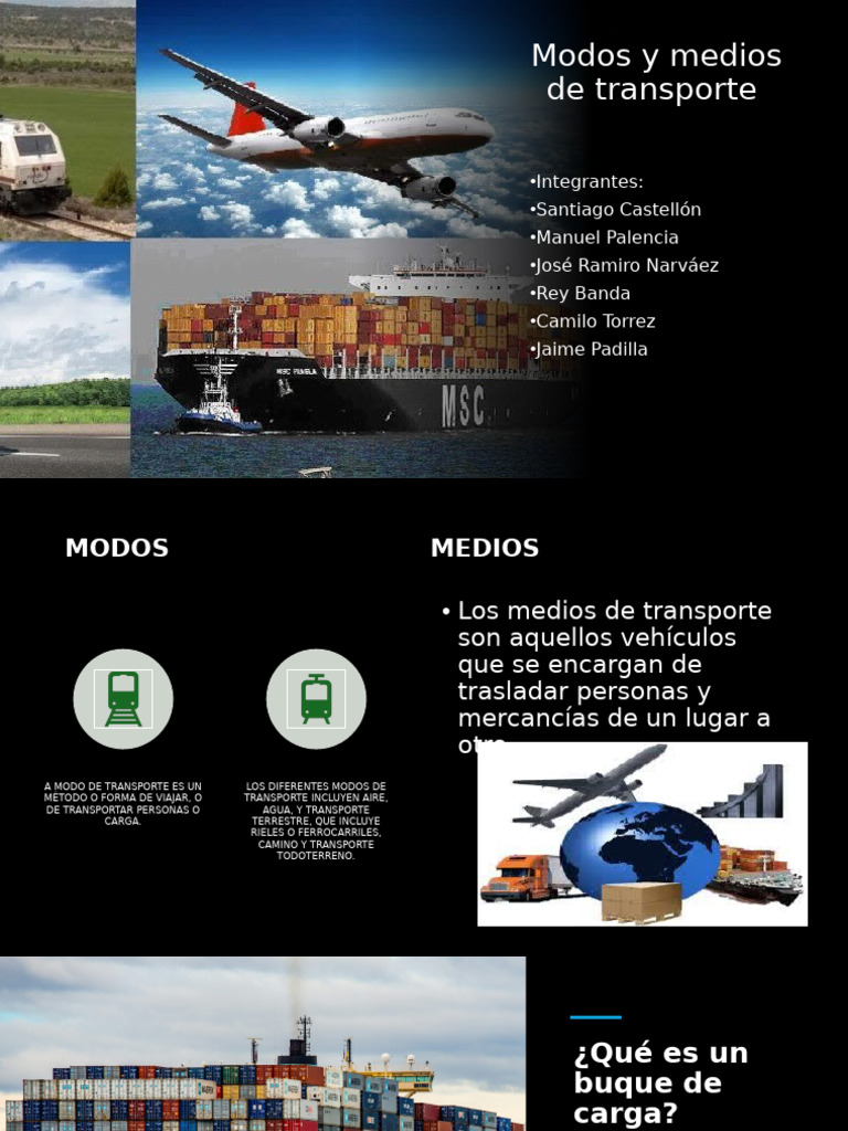 Modos y Medios de Transporte | PDF