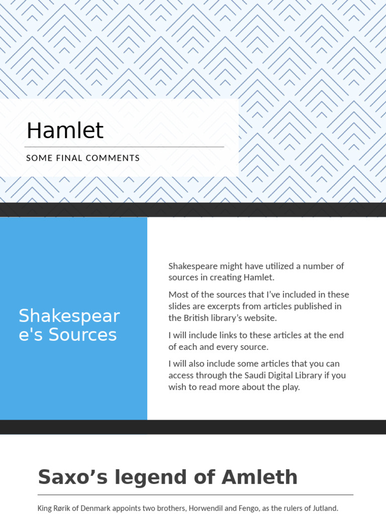 Hamlet Final Comments | PDF | Hamlet | Mary, Queen Of Scots