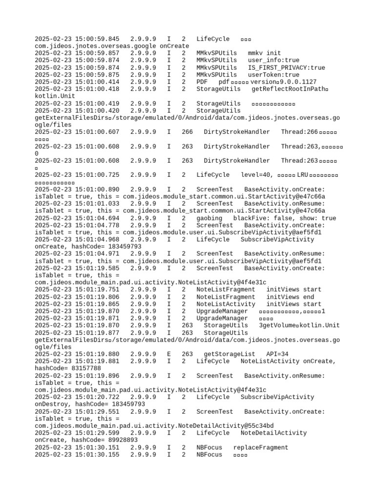2025-02-23_78677914_log | PDF | Computer Programming