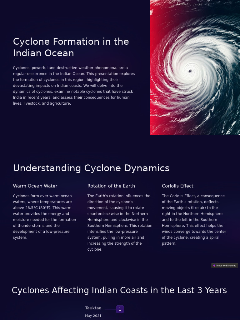 Cyclone Formation in The Indian Ocean | PDF | Tropical Cyclones | Cyclone