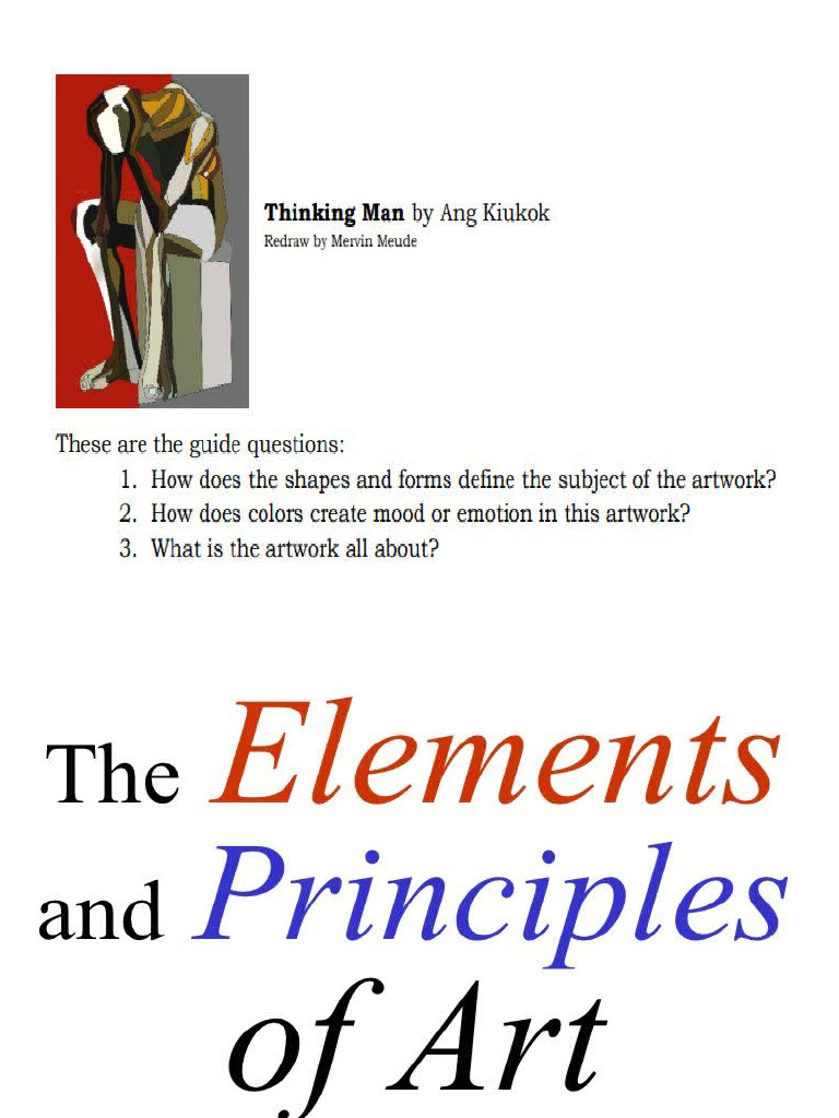 Elements and Principles of Art | PDF | Shape | Drawing