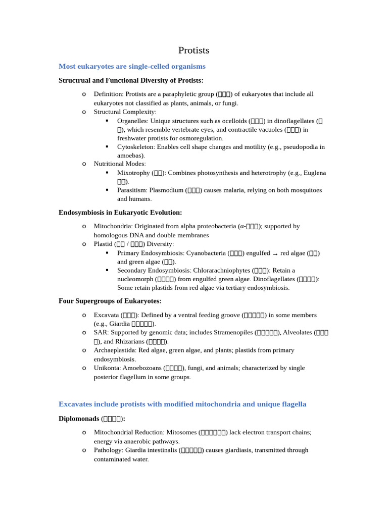Chapter 28 Protist | PDF | Eukaryotes | Algae
