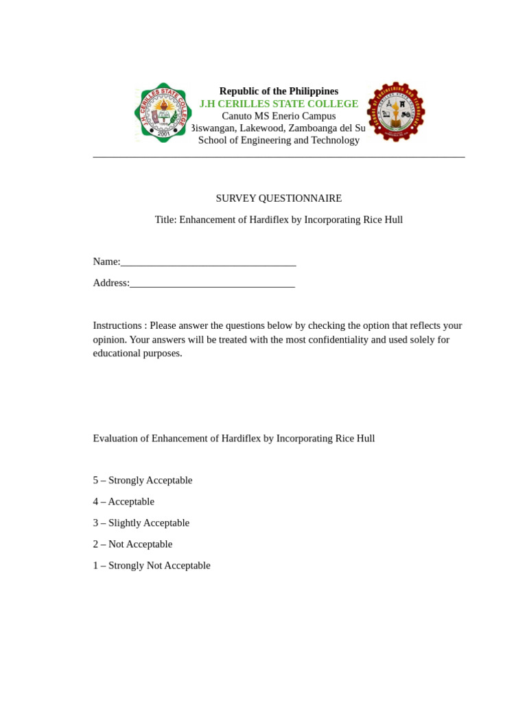 Survey Questionnaire Research | PDF | Questionnaire | Quantitative Research