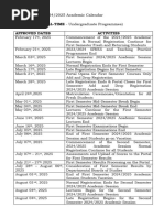 STADIO 2025 Academic Calendar_new students_CL | PDF