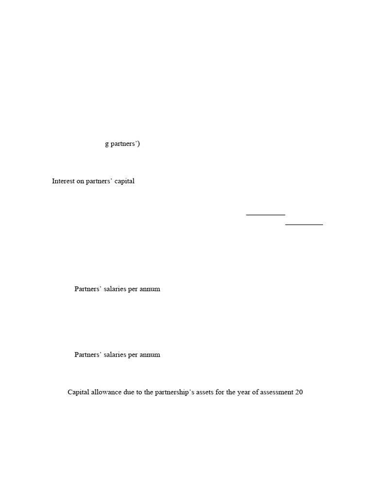 Partnership Income Calculation Guide | PDF | Depreciation | Partnership