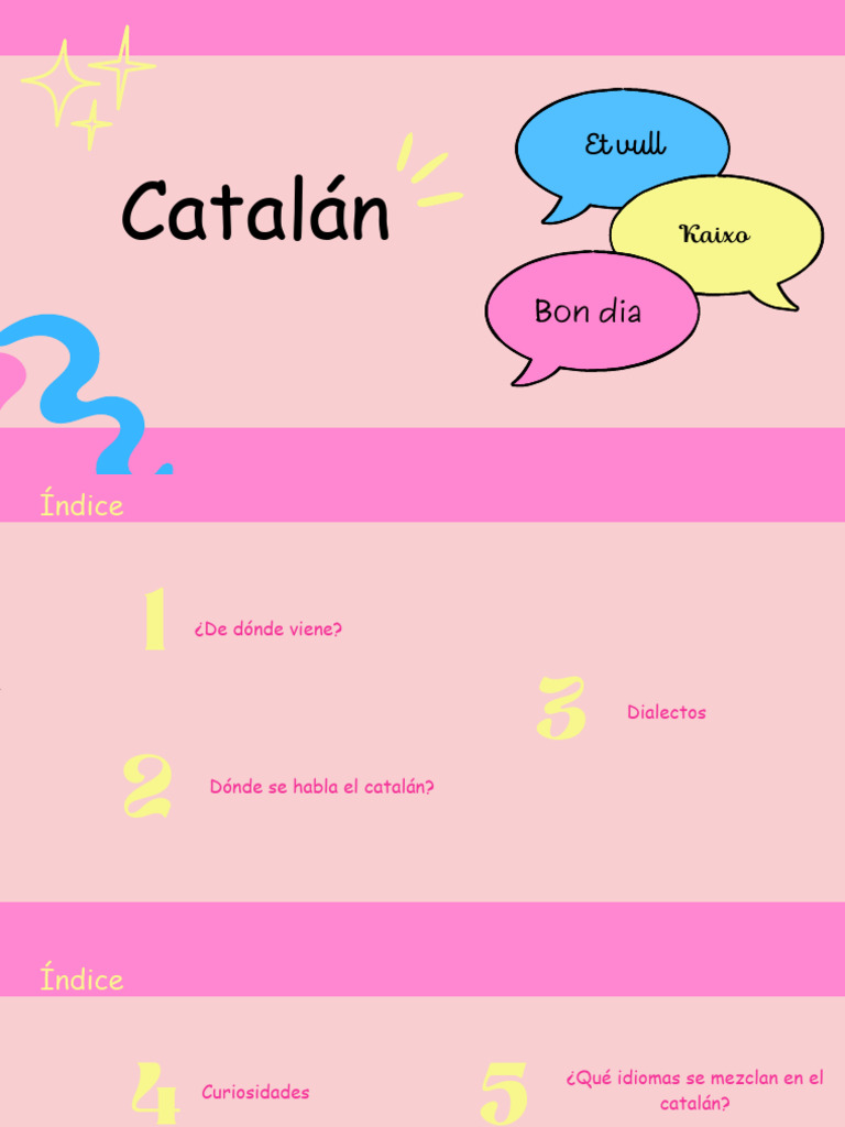 Origen y características del catalán | PDF | Comunicación humana ...