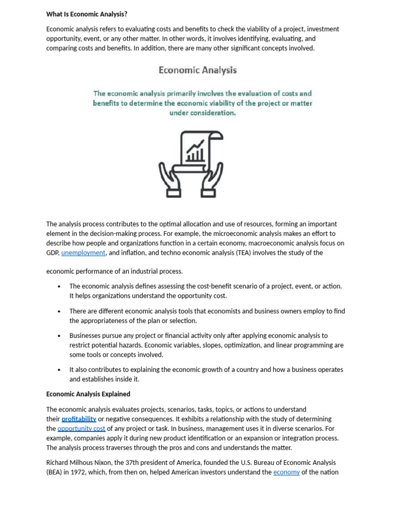 Topic 3 What is Economic Analysis | PDF | Economics | Macroeconomics