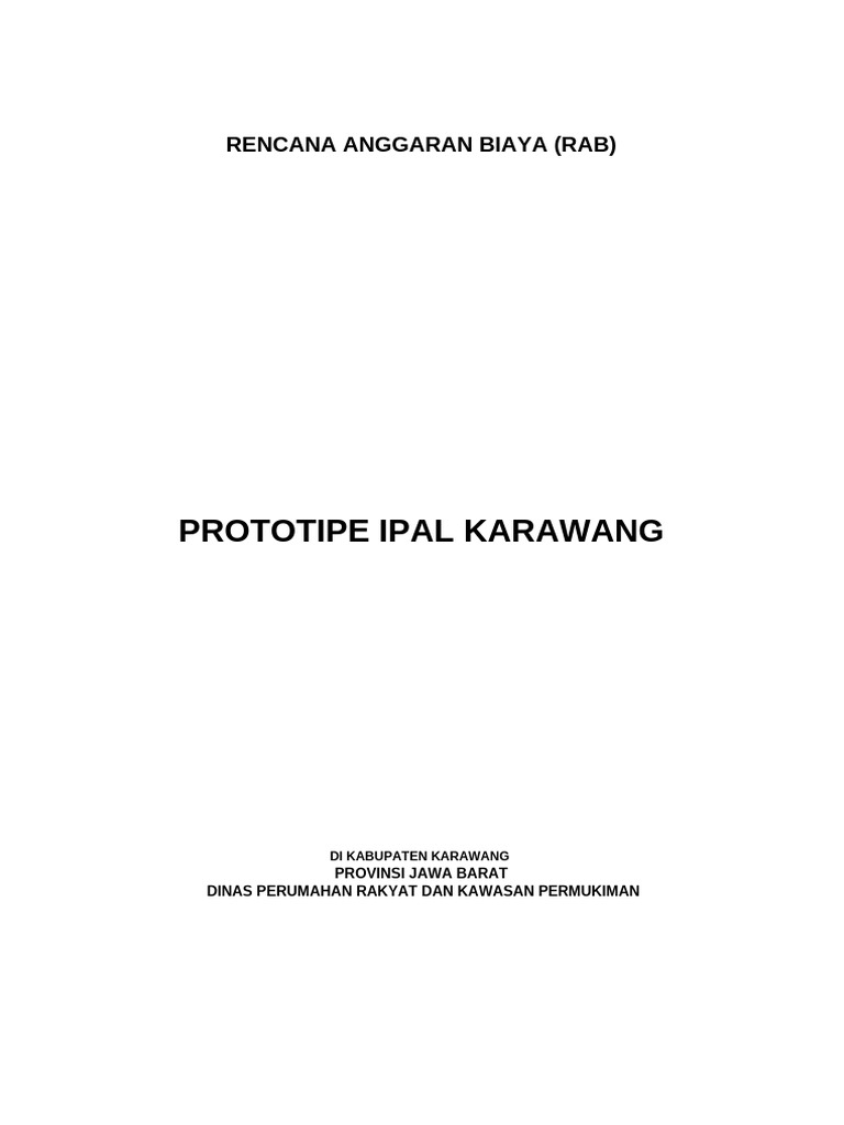 Rab Ipal Karawang | PDF