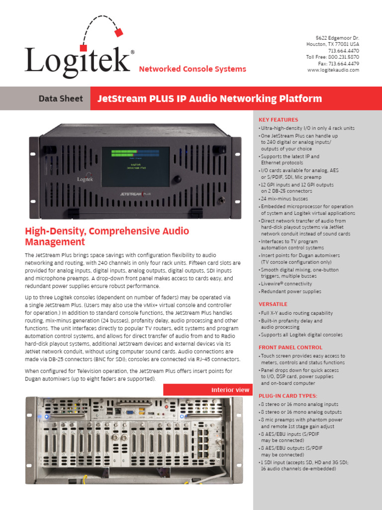 JetStream Plus 2017 Med | PDF | Decibel | Computer Network