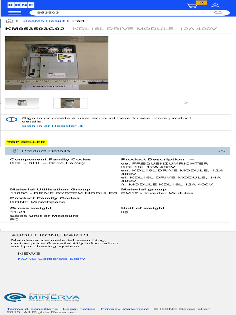 KONE Drive Module Details | PDF