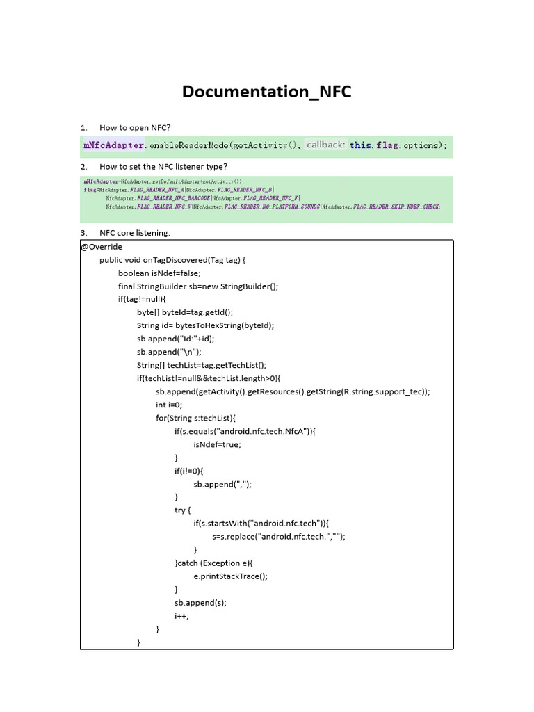 Documentation_NFC | PDF