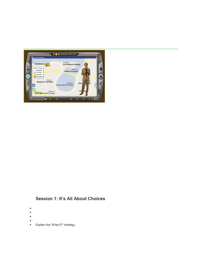 National Safety Council Defensive Driving Course Overview | PDF ...