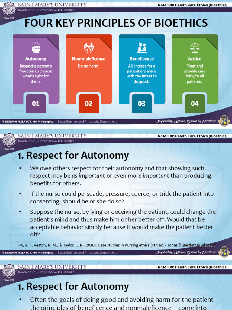 03 - Principle of Autonomy | PDF | Autonomy | Bioethics