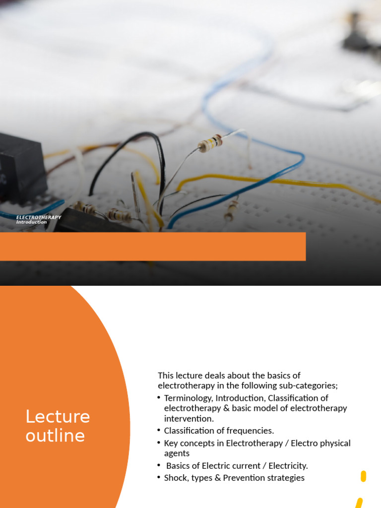 Introduction To Electrotherapy | PDF | Alternating Current | Electrical Resistivity And Conductivity