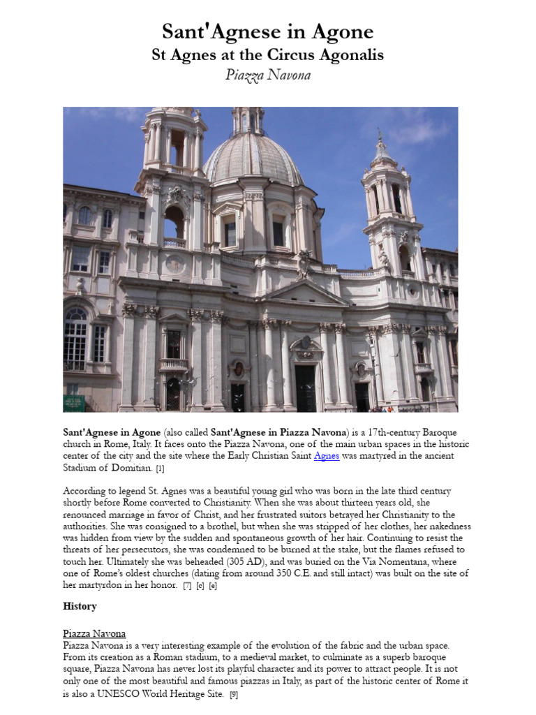 109-Sant' Agnese in Agone | PDF