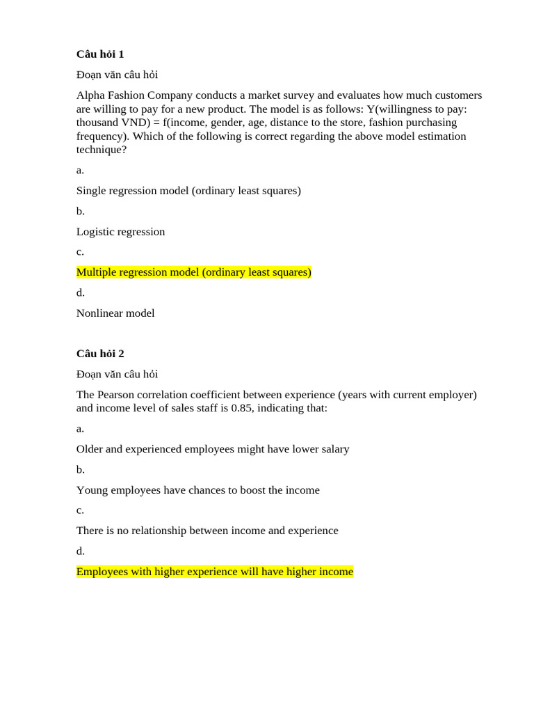 BA test | PDF | Coefficient Of Determination | Statistics