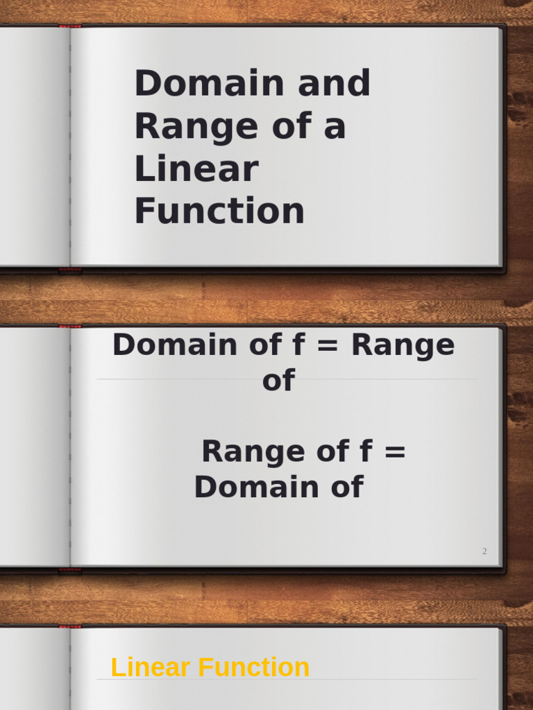 DOMAIN AND RANGE | PDF