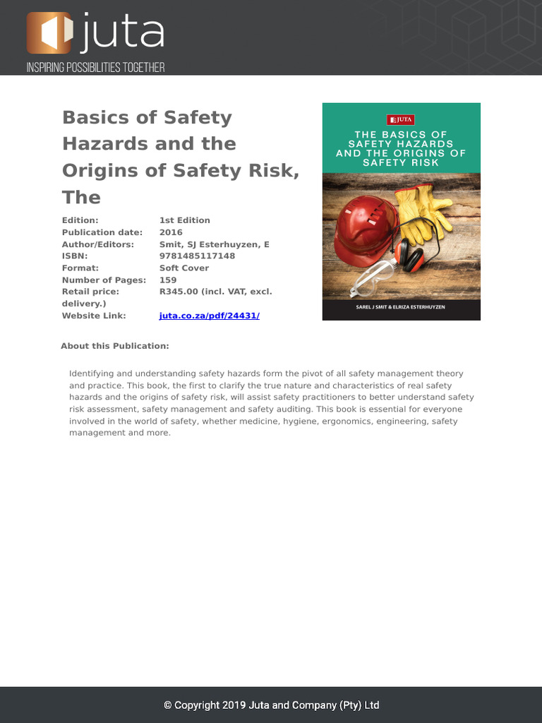 Basics of Safety Hazards and The Origins of Safety Risk, The | PDF
