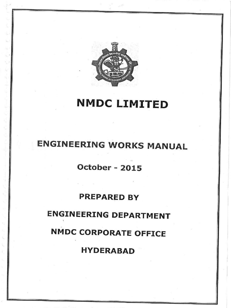 Engineering Works Manual | PDF