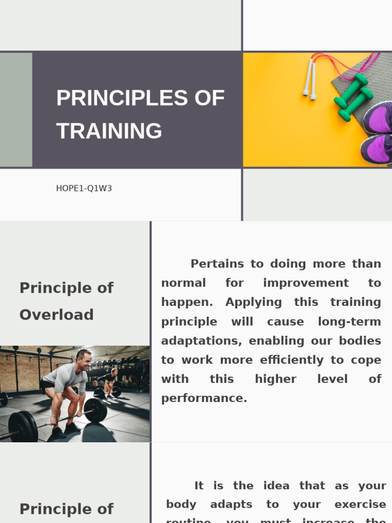 Training Principles and F.I.T.T. Guide | PDF | Strength Training ...