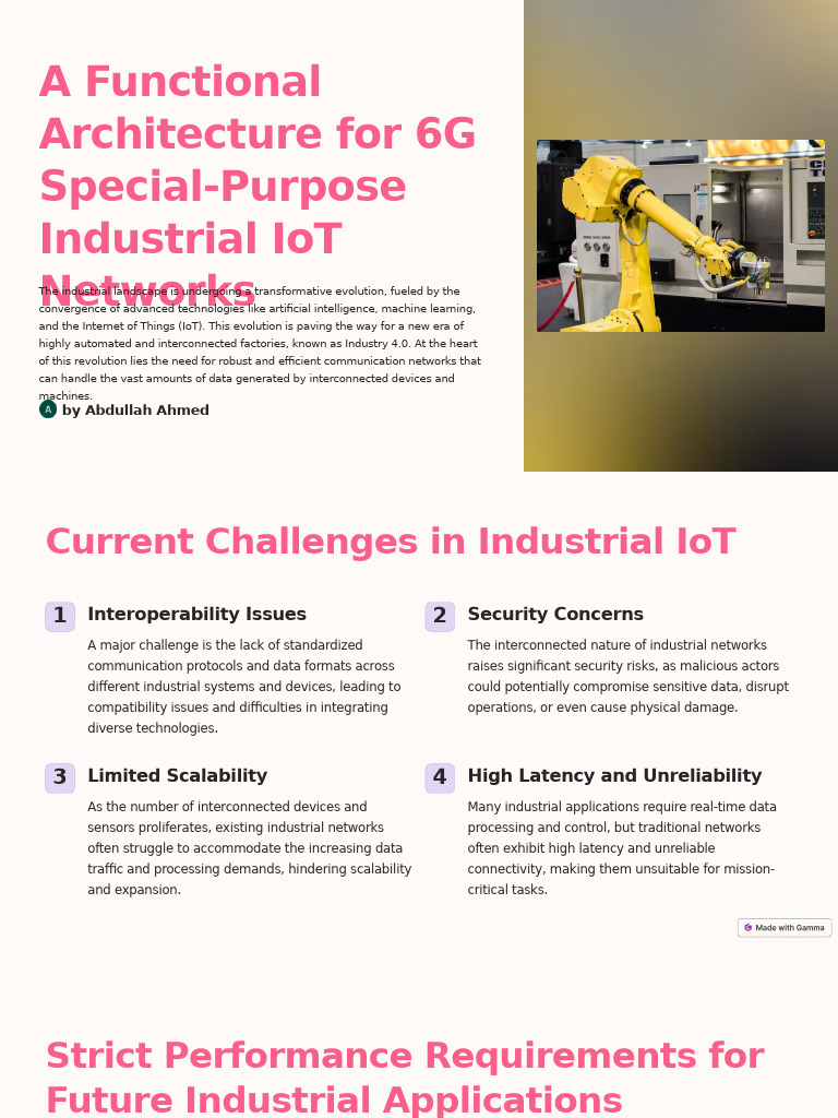 6G Functional Architecture | PDF | Computer Network | Internet Of Things