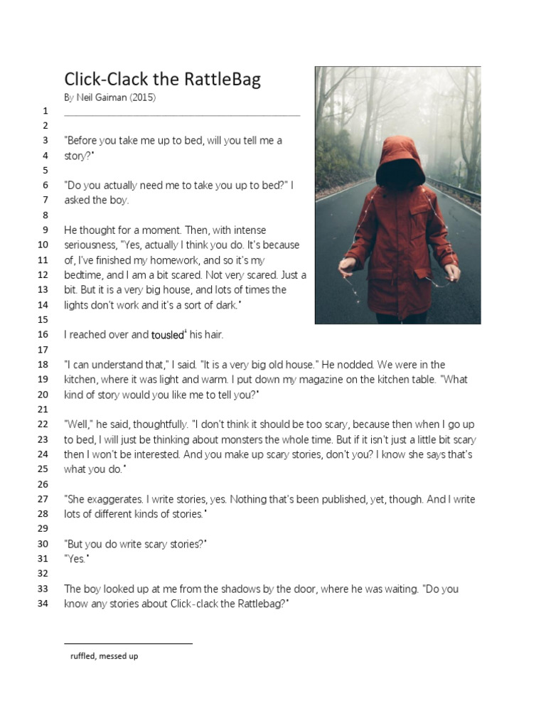 Click-Clack the RattleBag Story | PDF | Vampires