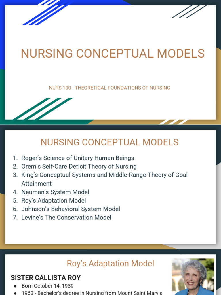 Roy's Adaptation Model in Nursing | PDF | System | Systems Theory